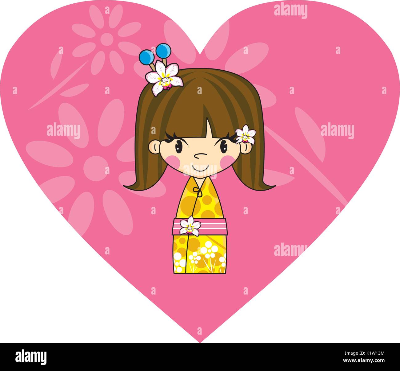 Cartoon geisha hi-res stock photography and images - Alamy