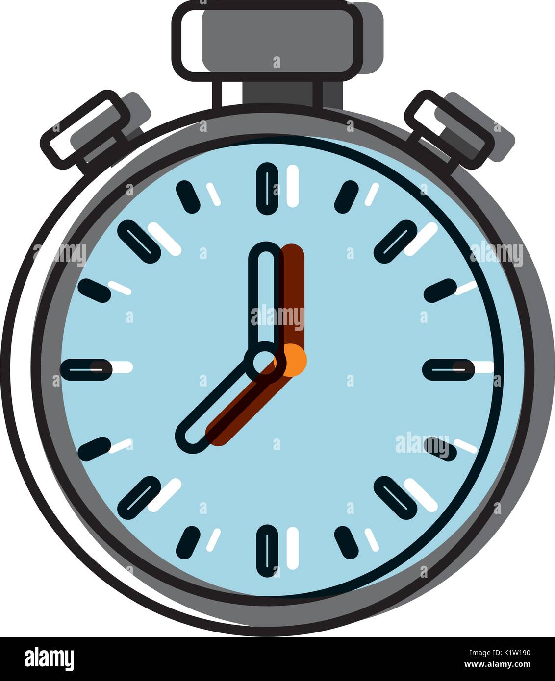 chronometer icon over white background vector illustration Stock Vector ...