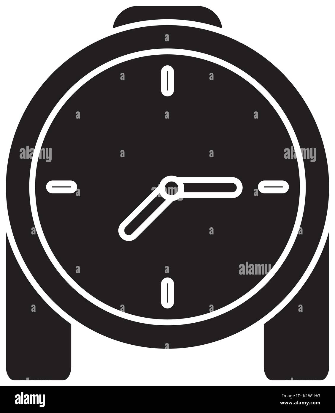 clock icon over white background vector illustration Stock Vector Image ...