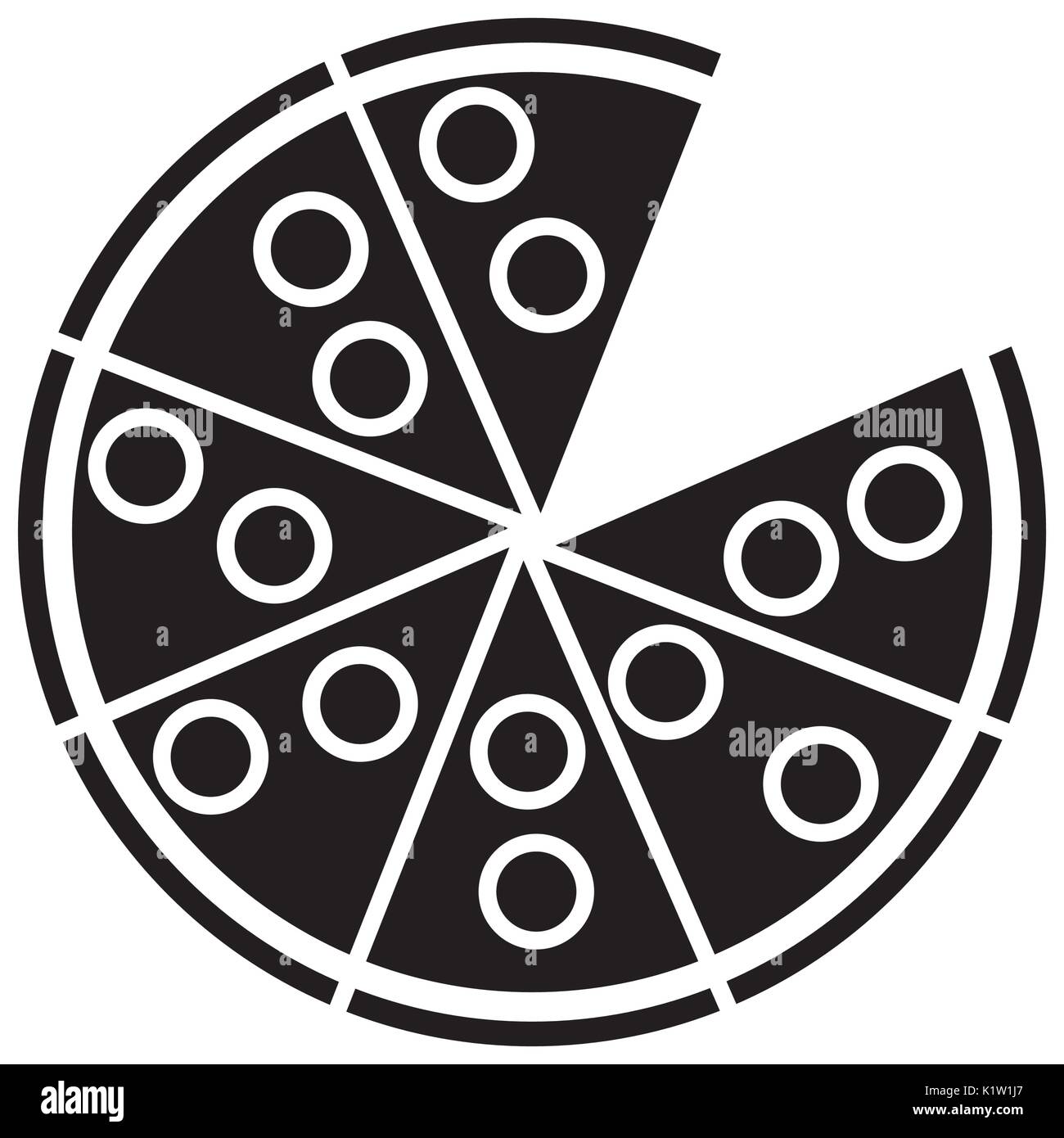 pizza icon over white background vector illustration Stock Vector Image ...
