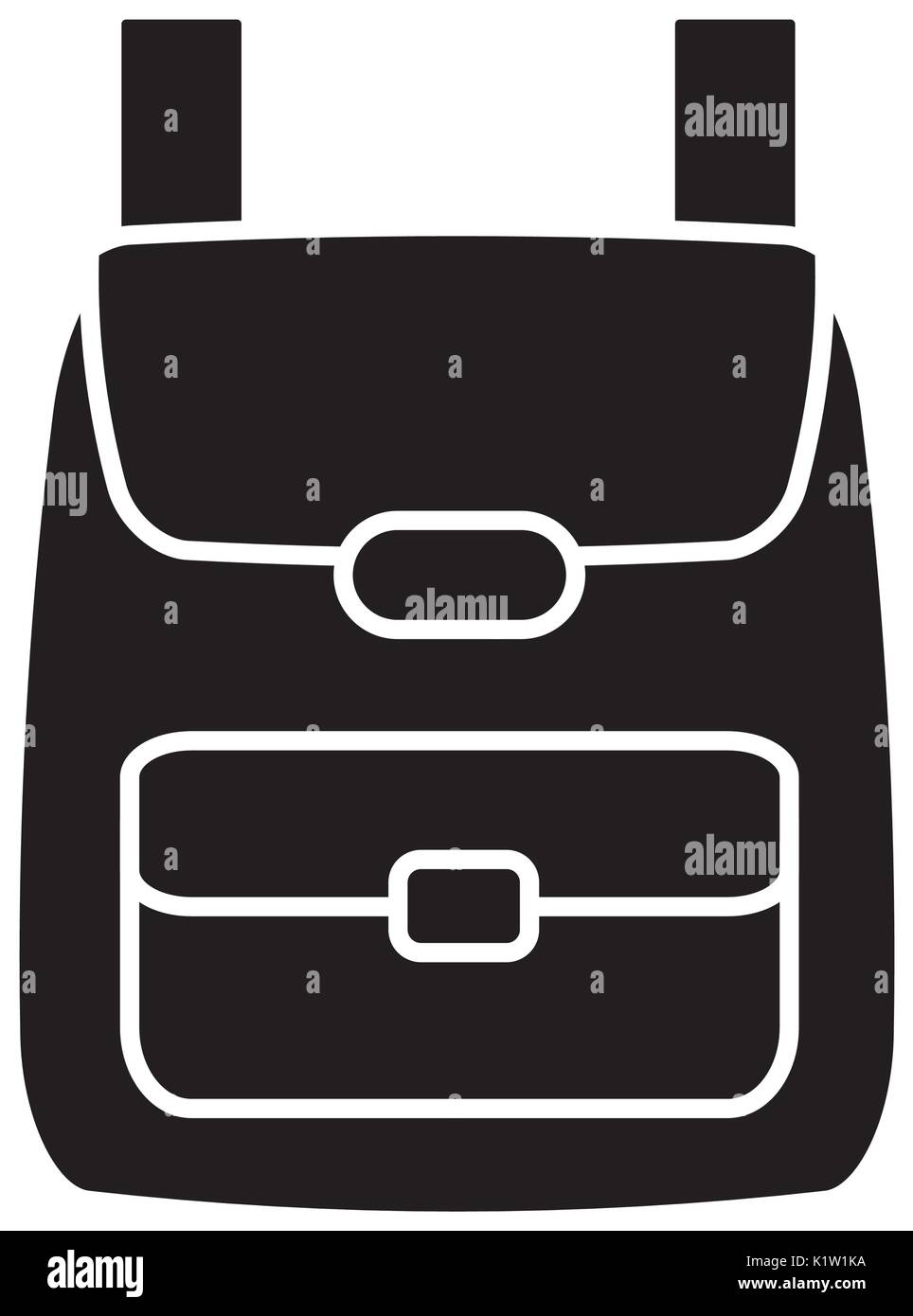 backpack icon over white background vector illustration Stock Vector ...