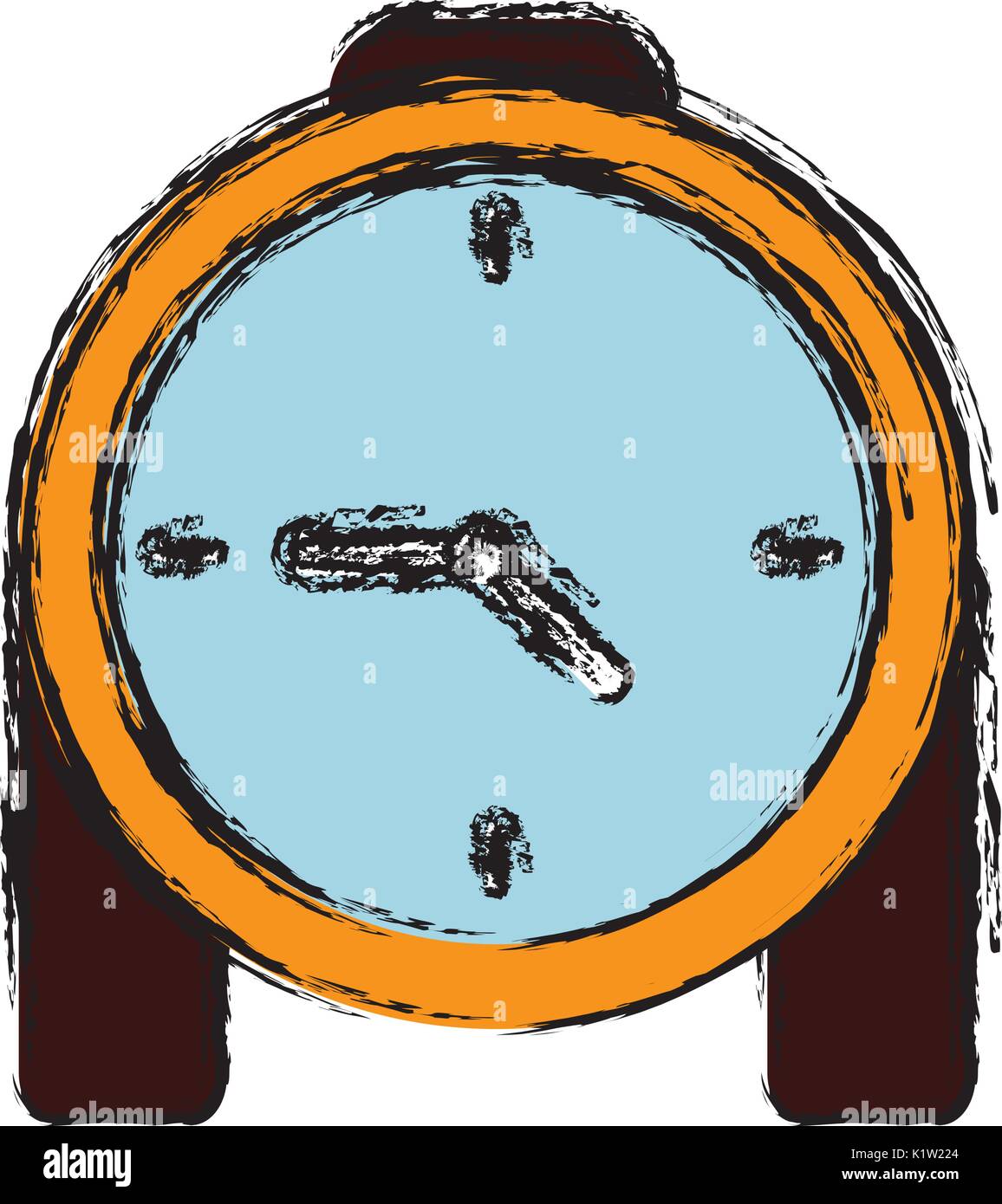 clock icon over white background vector illustration Stock Vector Image ...