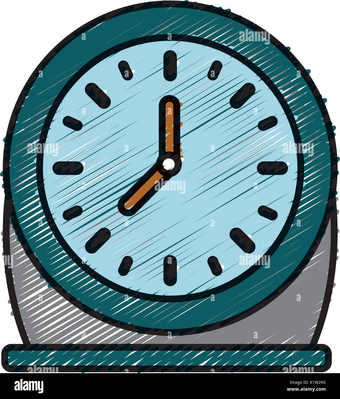 clock icon over white background vector illustration Stock Vector Image ...