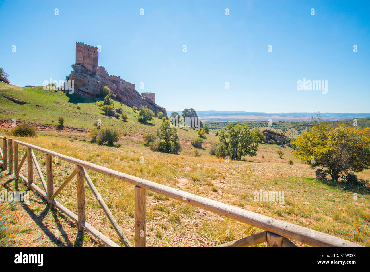 Zafra castle. Campillo de Dueñas, Guadalajara province, Castilla La ...