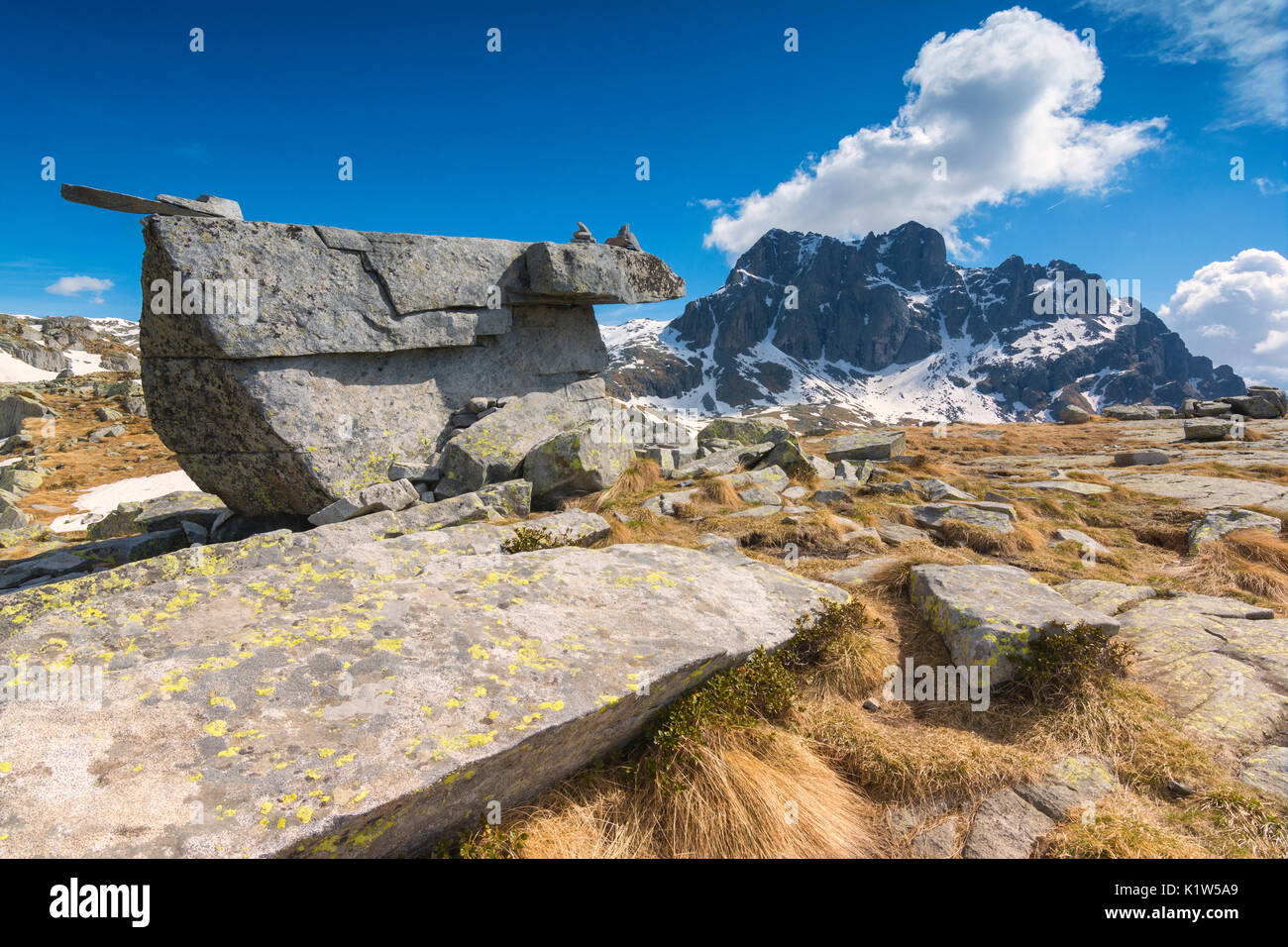 Europe, Italy, Landscapes in Adamello park, province of Brescia Stock ...