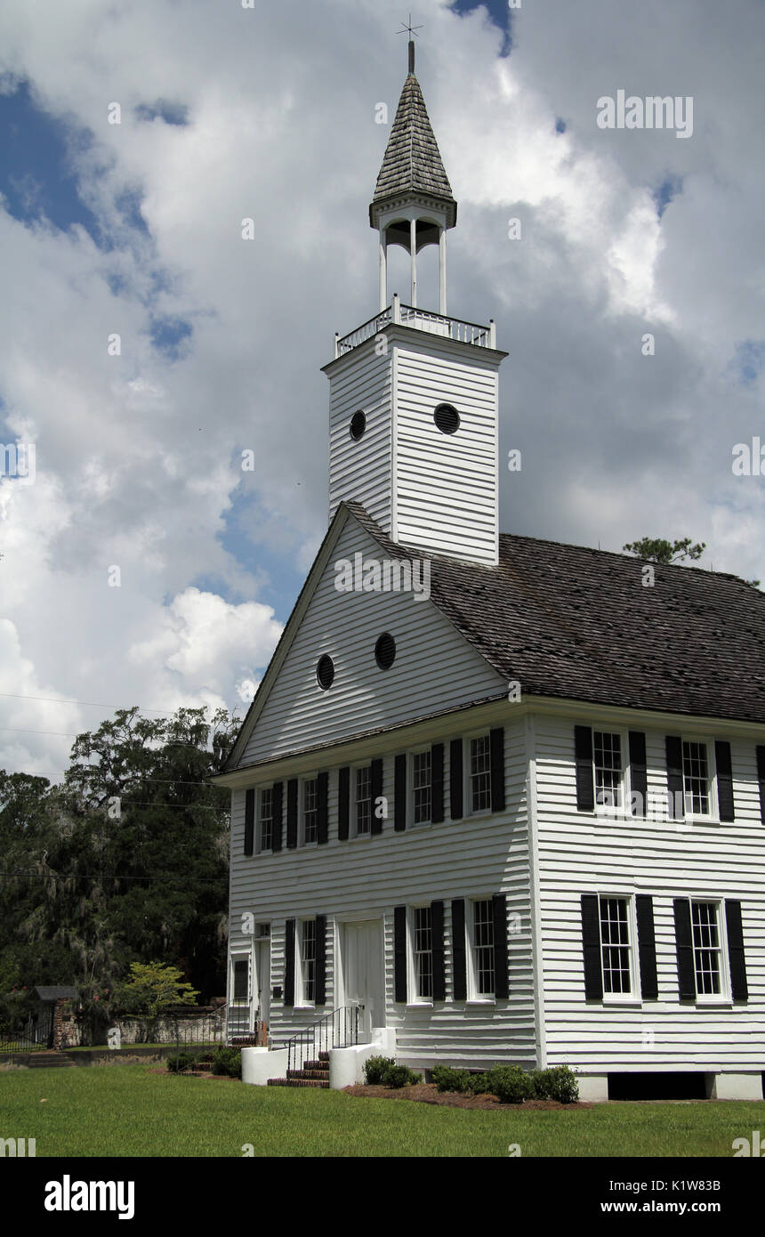 The historic Midway Congregational Church, in the small town of Midway ...
