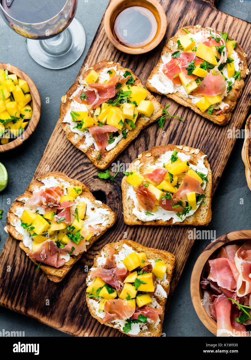 Baguette sandwich spanish jamon serrano hi-res stock photography and ...
