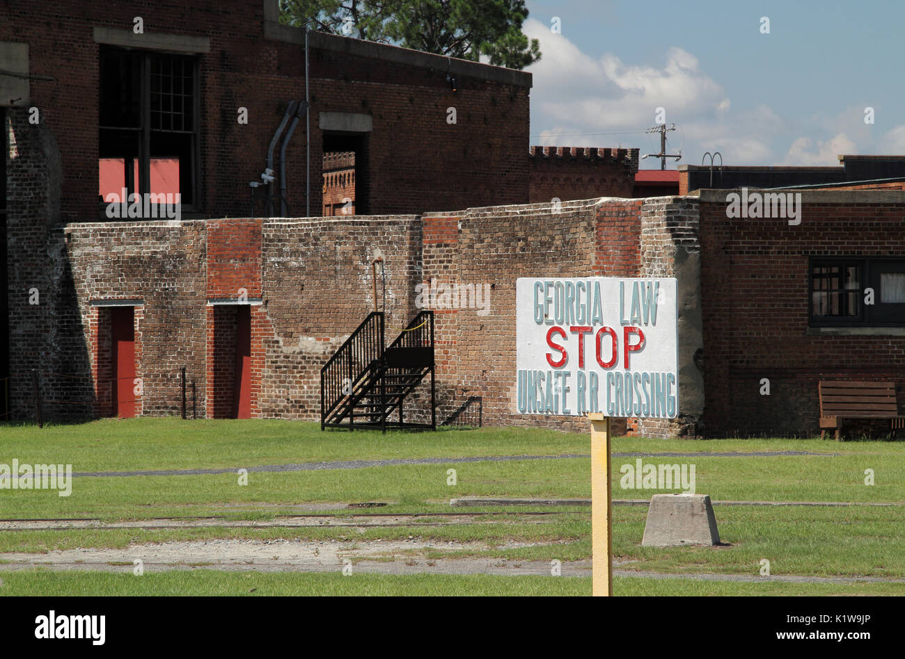 SAVANNAH,GA – JULY 23: The Georgia State Railroad Museum is a popular ...