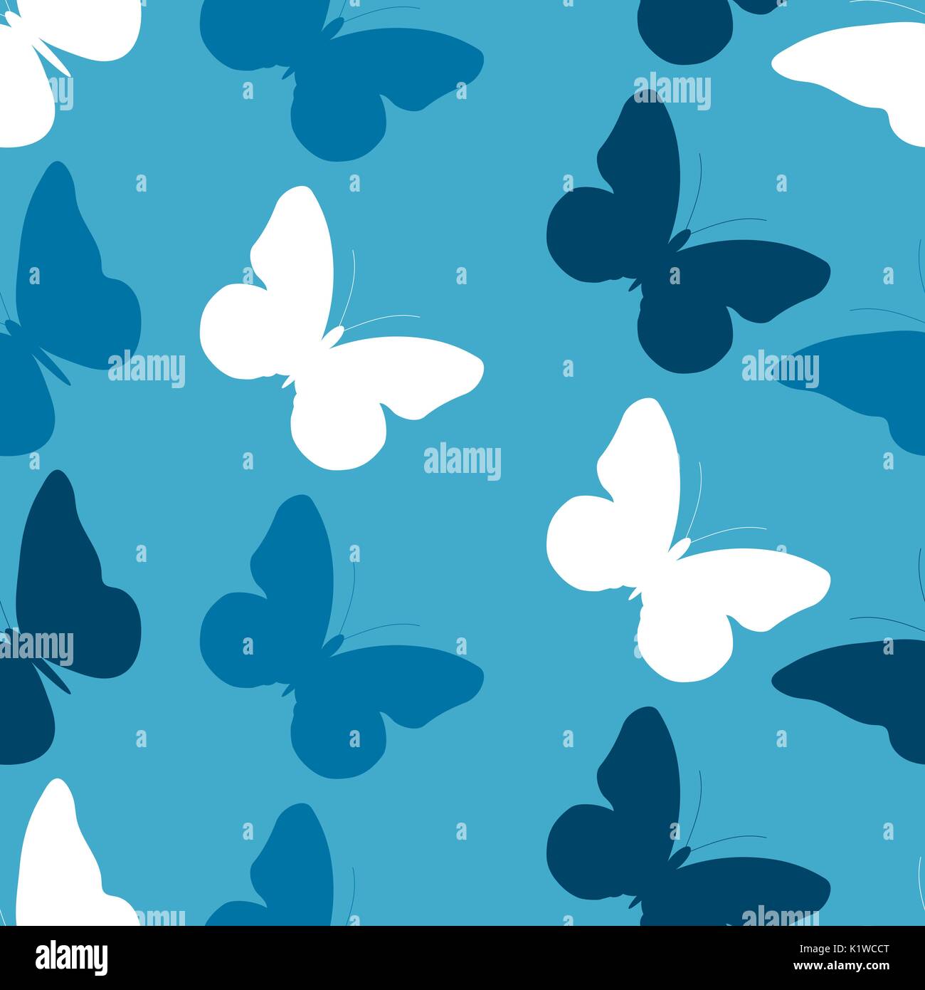 Butterfly seamless pattern. Seamless pattern of butterflies. Vector ...