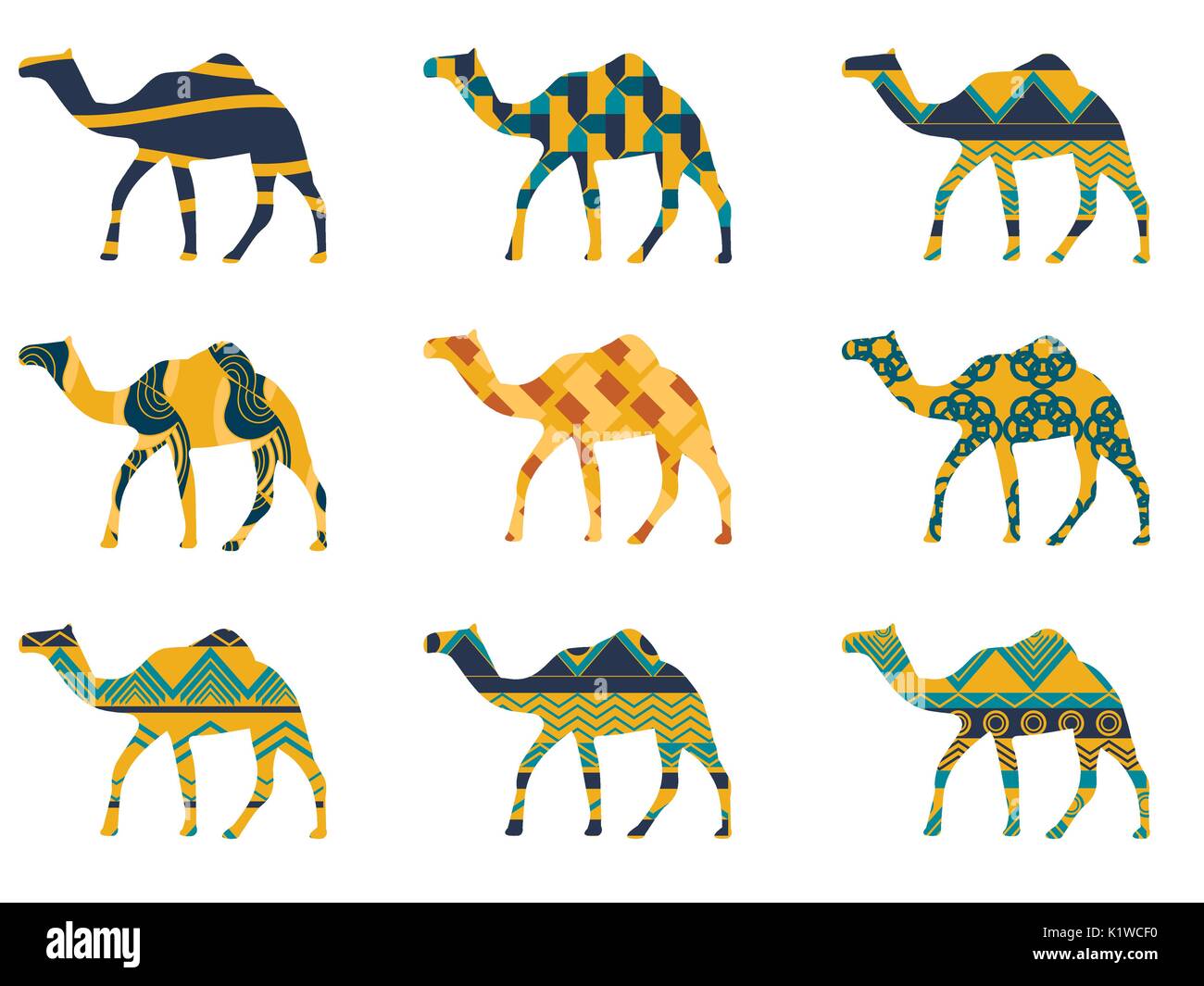 Camel mosaic Stock Vector Images - Alamy
