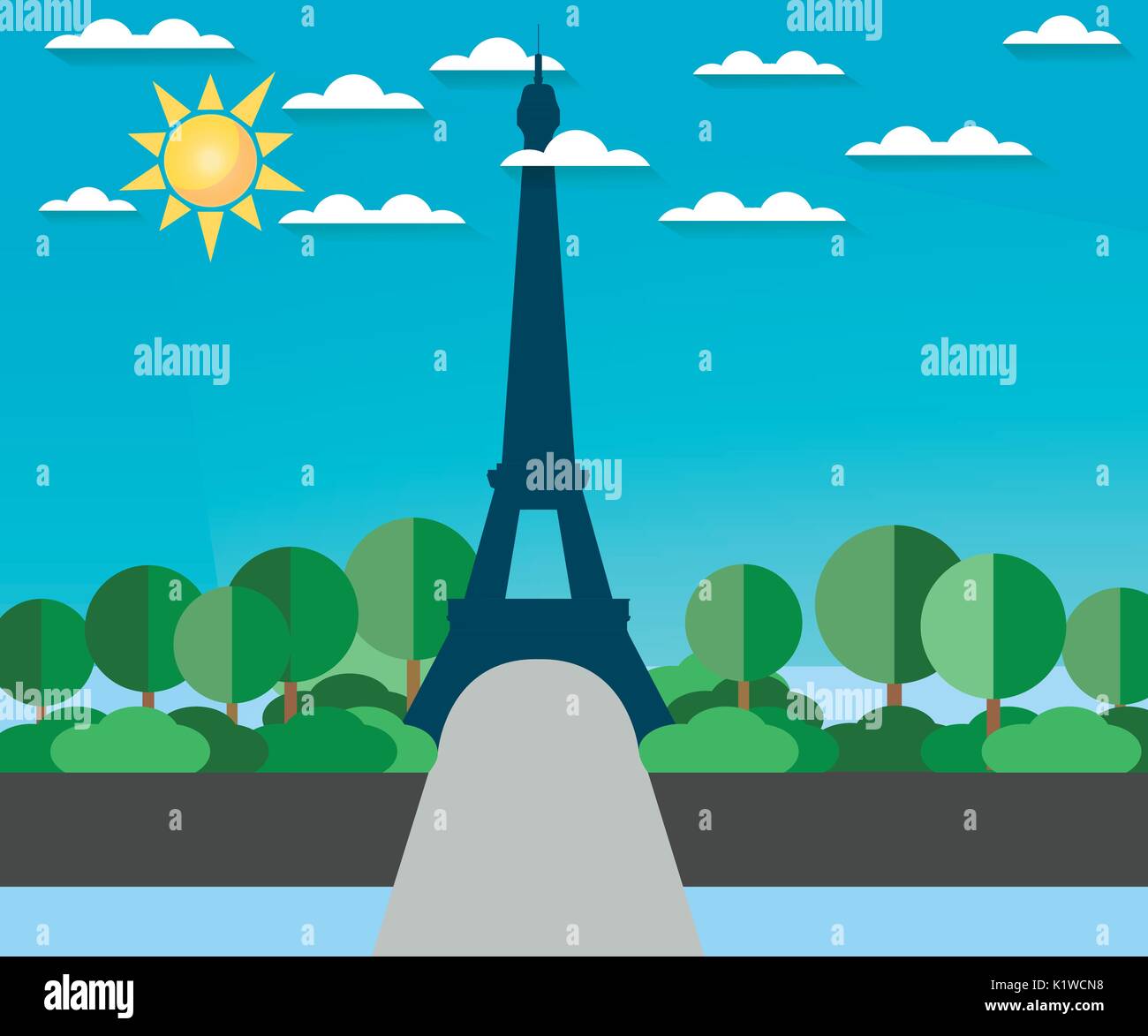 Nature landscape in french Stock Vector Images - Alamy
