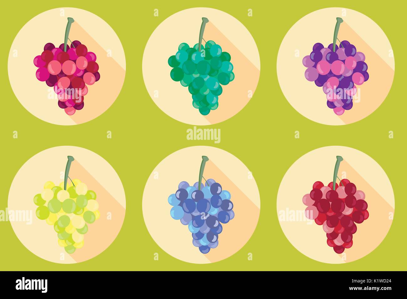Painting with grapes Stock Vector Images - Alamy