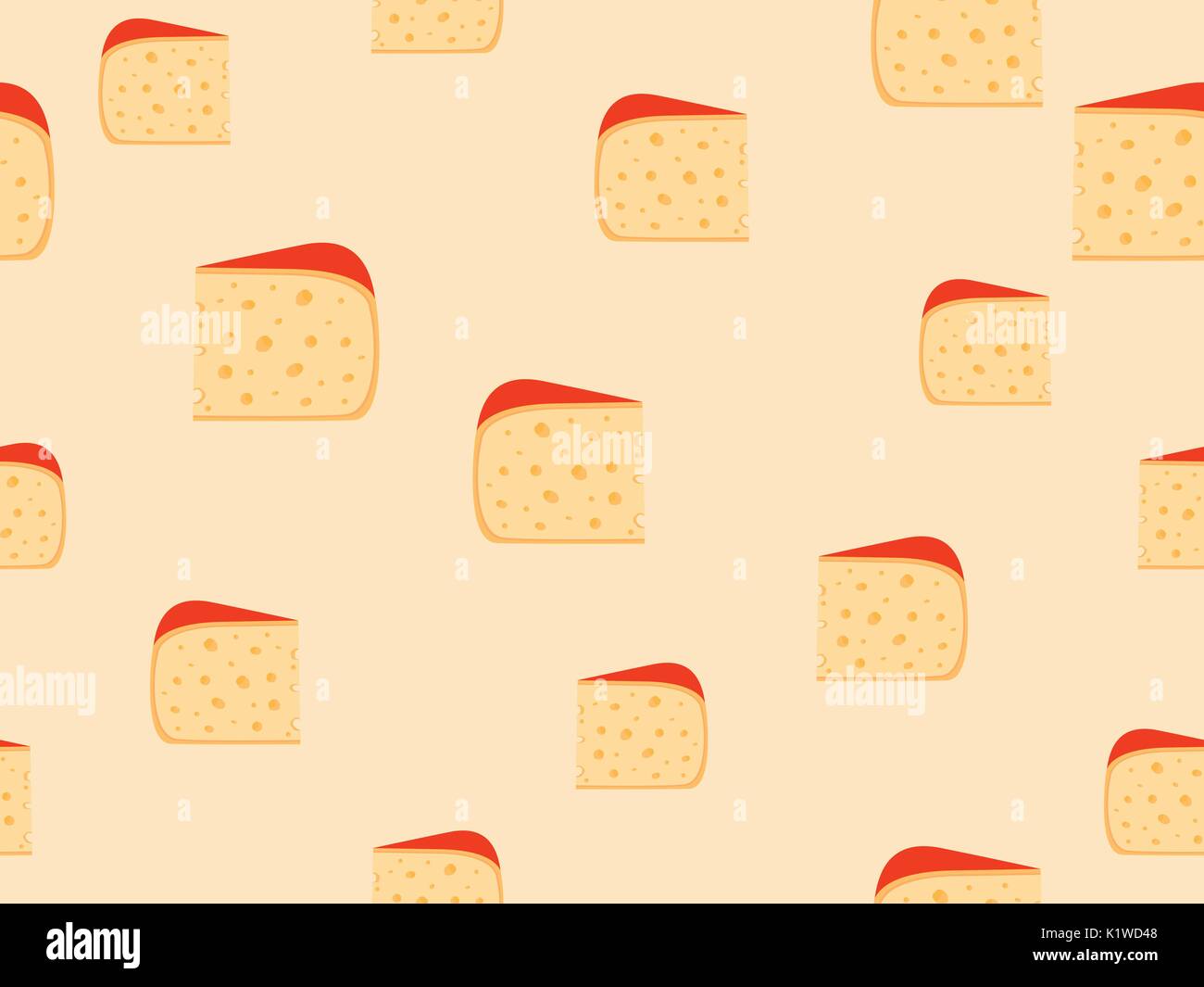 Seamless pattern with cheese. Cheese with holes. Vector illustration ...