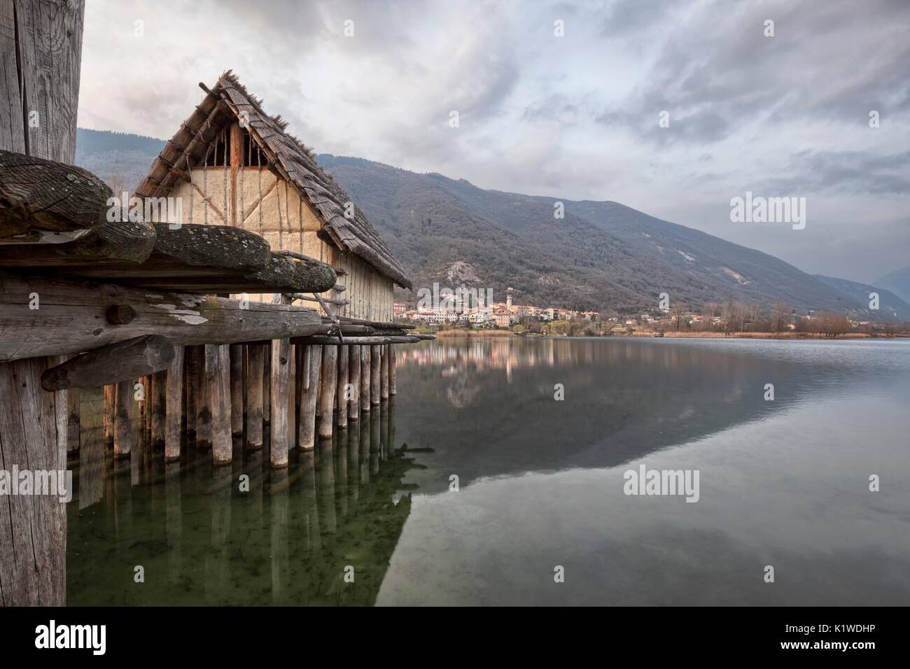 On the shores of the lake of Lago is the Archeopark Livelet ...