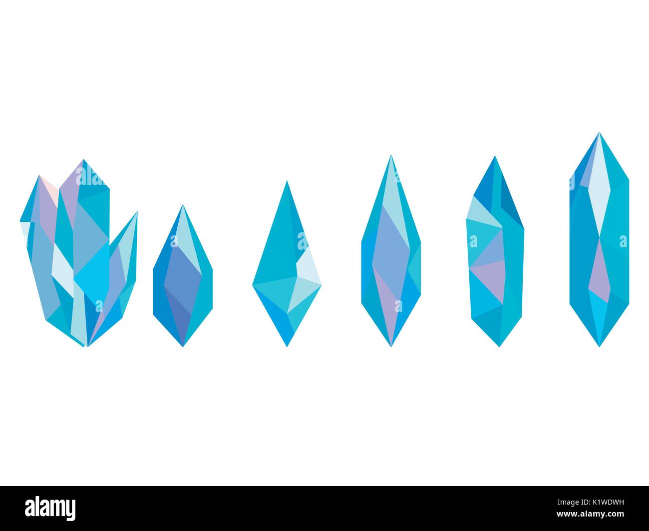 Group crystals Stock Vector Images - Alamy