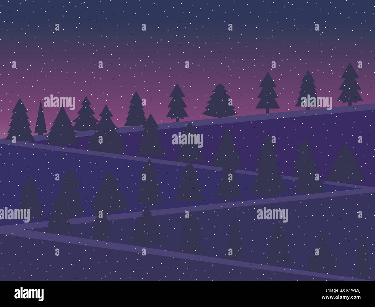 Ice covered slope Stock Vector Images - Alamy