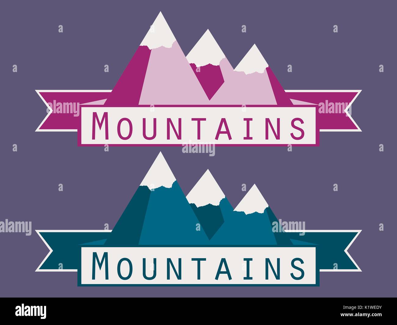 Camp in the rocky mountains Stock Vector Images - Alamy