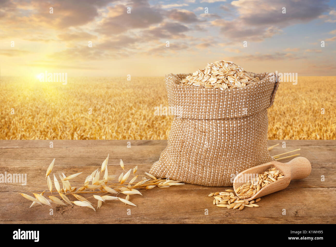 Oats bag hi-res stock photography and images - Alamy
