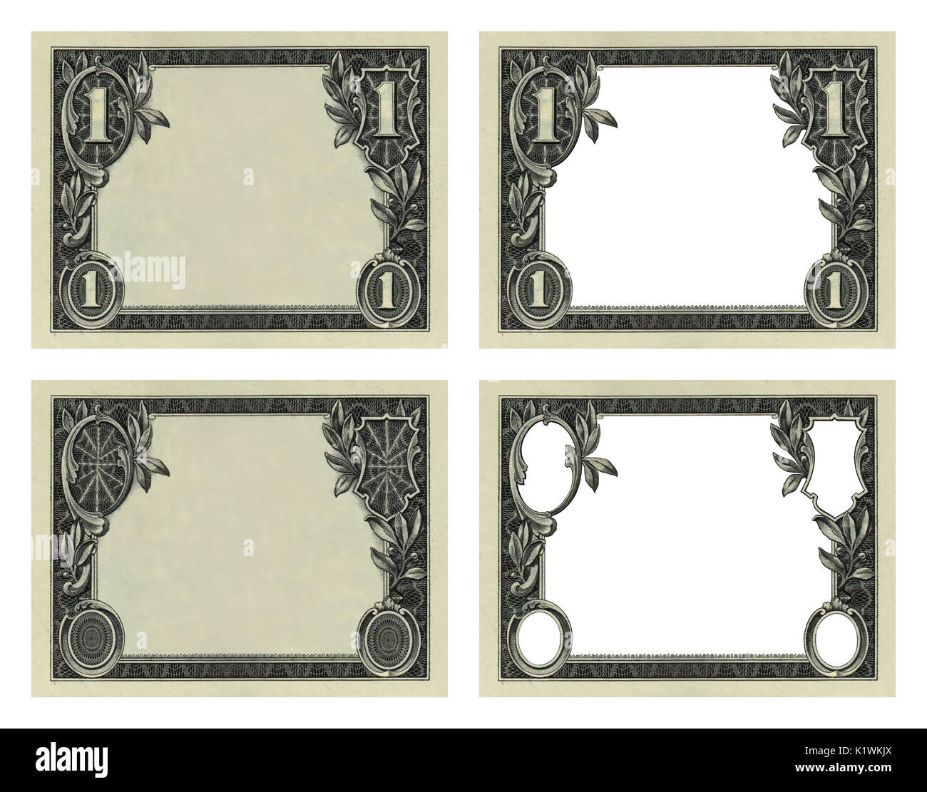 Photo-Illustration using parts of U.S. One dollar bill retouched and re ...