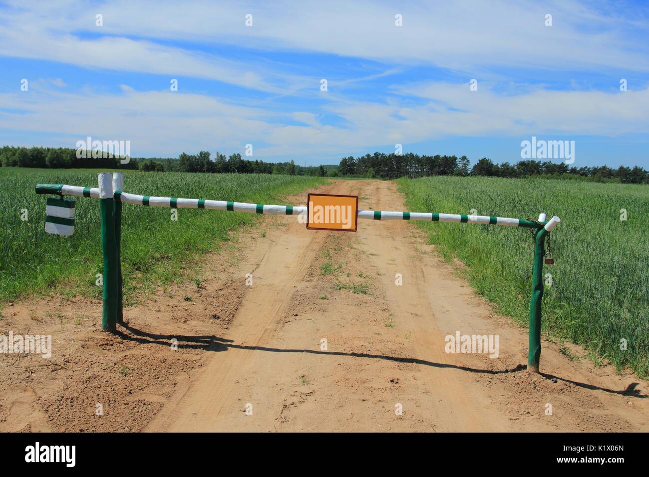 Closed Gate Private Road High Resolution Stock Photography and Images ...