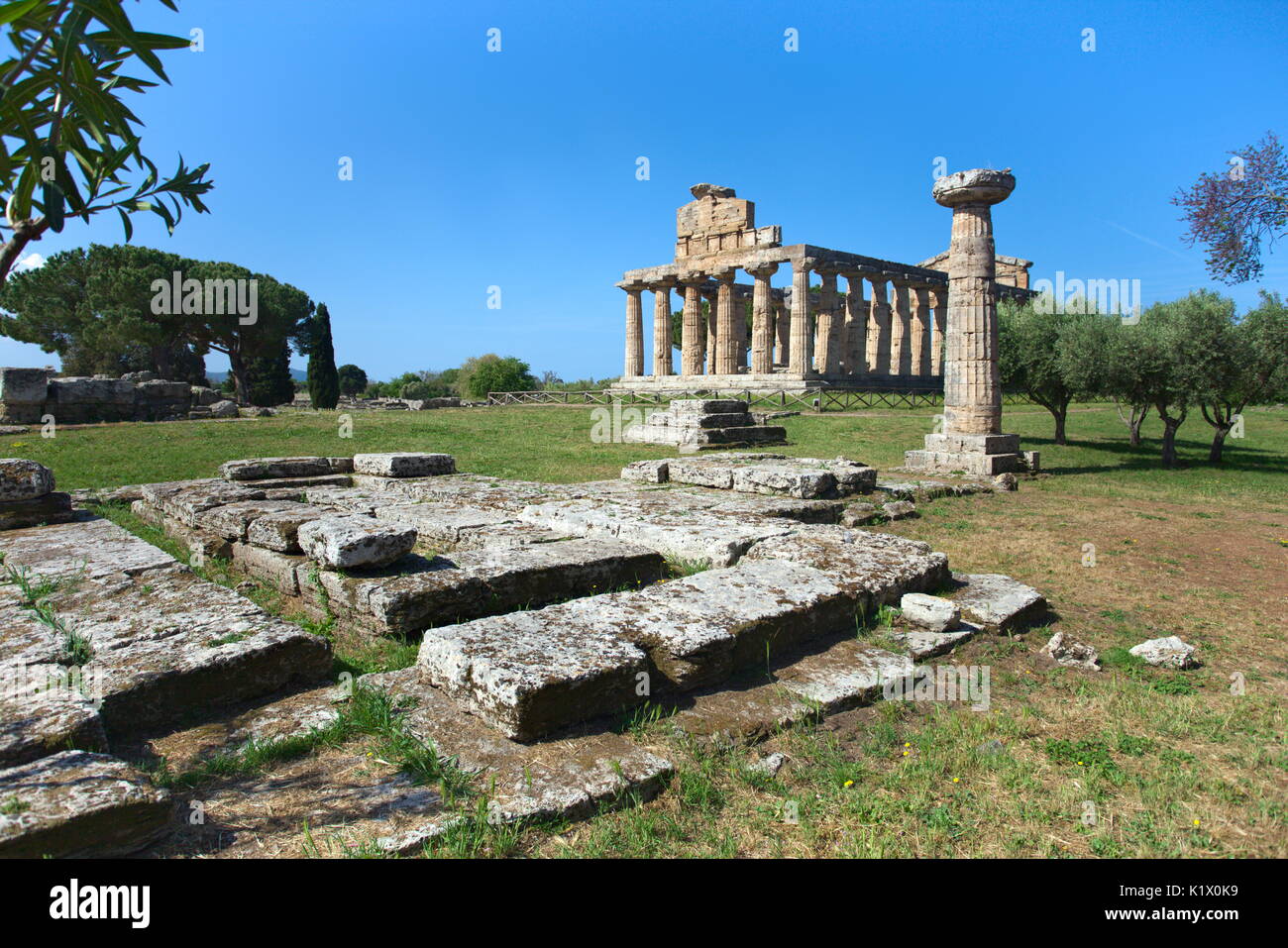 The temple of Athena. (also temple of Ceres). Archeological site of ...