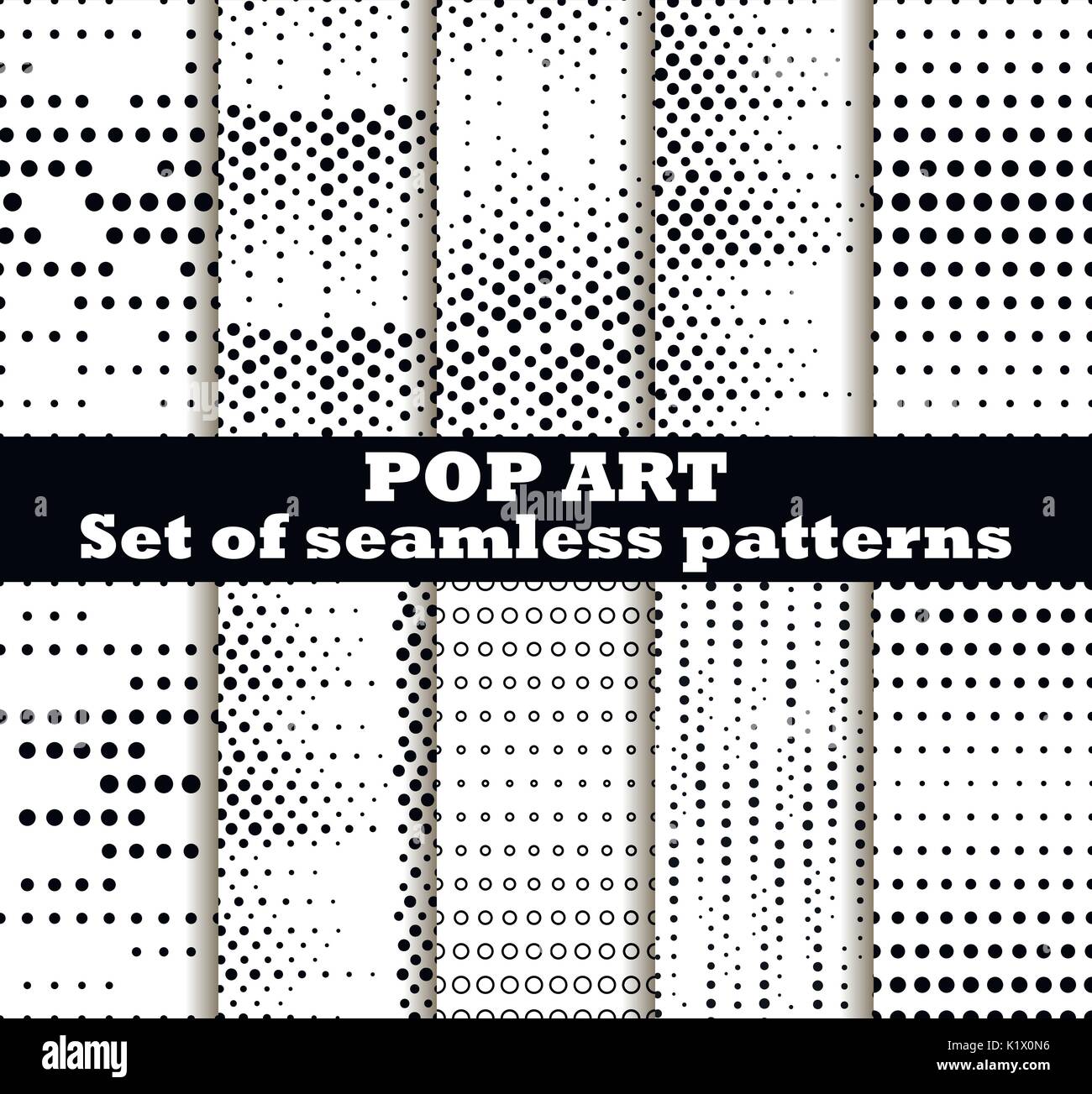 Dotted, Pop Art seamless pattern background. Pop art dotted retro style ...