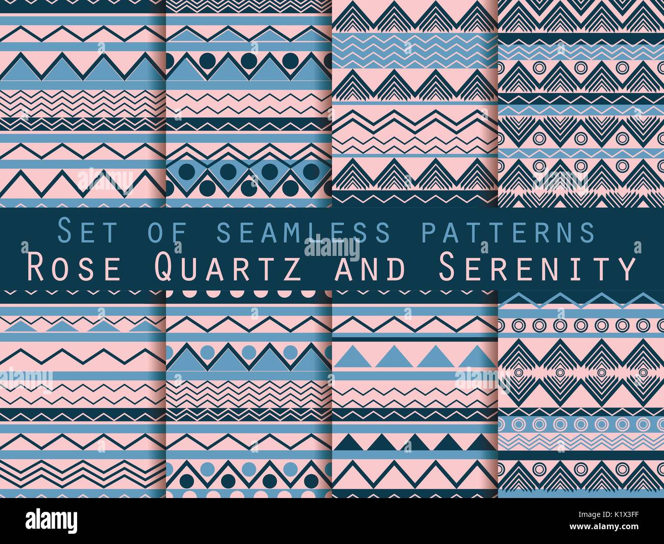 Set the texture seamless in ethnic style. Tribal seamless texture. Rose ...