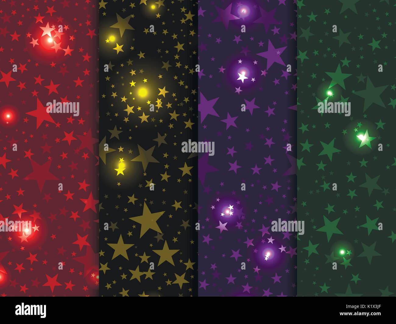 Seamless pattern with stars, deep space. Star sky. Vector illustration ...