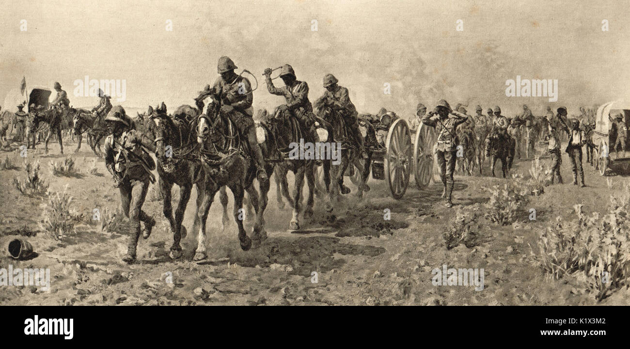 Battle of Modder River, Boer War, 1899 Stock Photo - Alamy