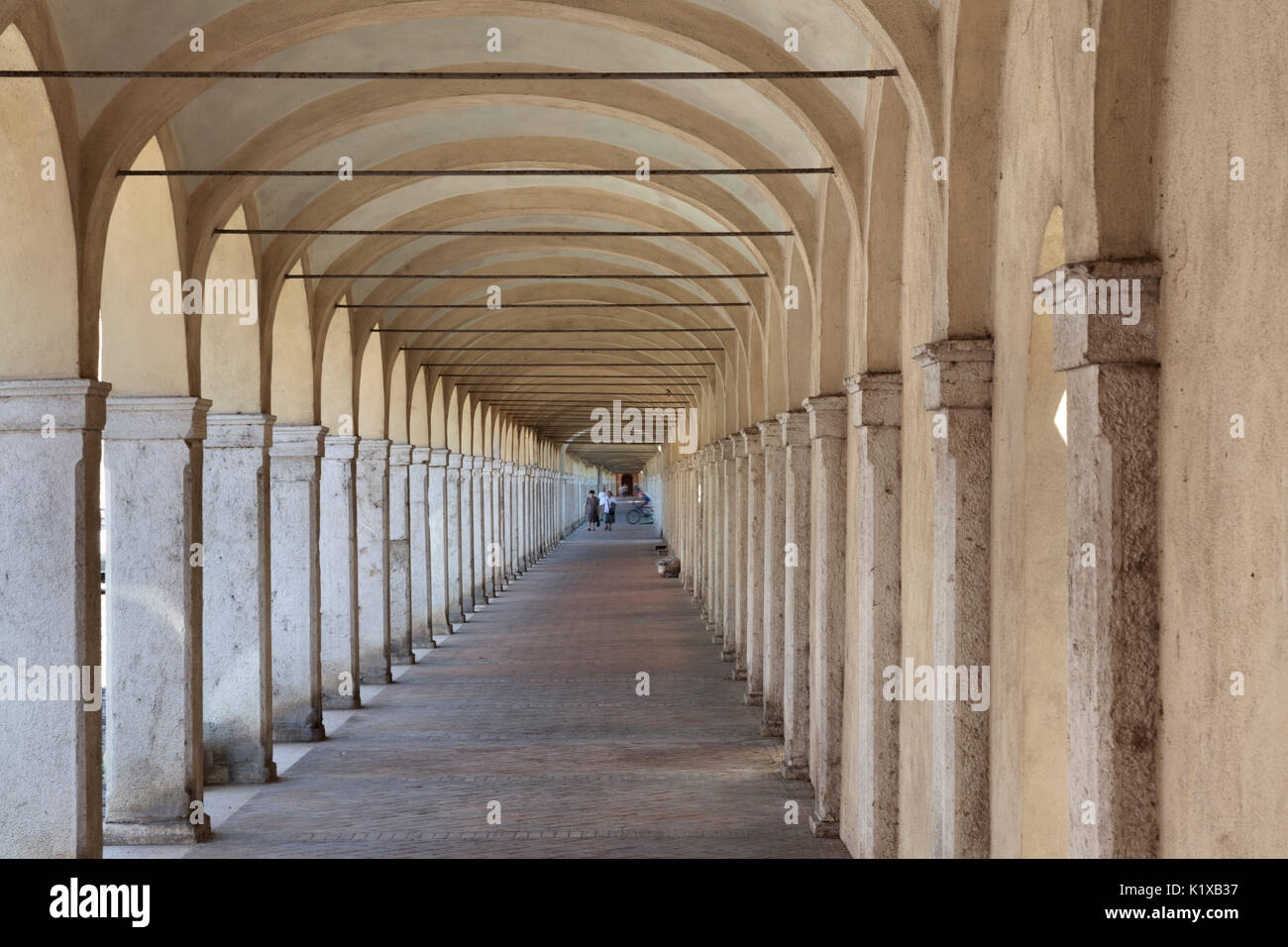 Europe, Italy, Emilia Romagna, Ferrara, Comacchio. The Capuchin portico ...