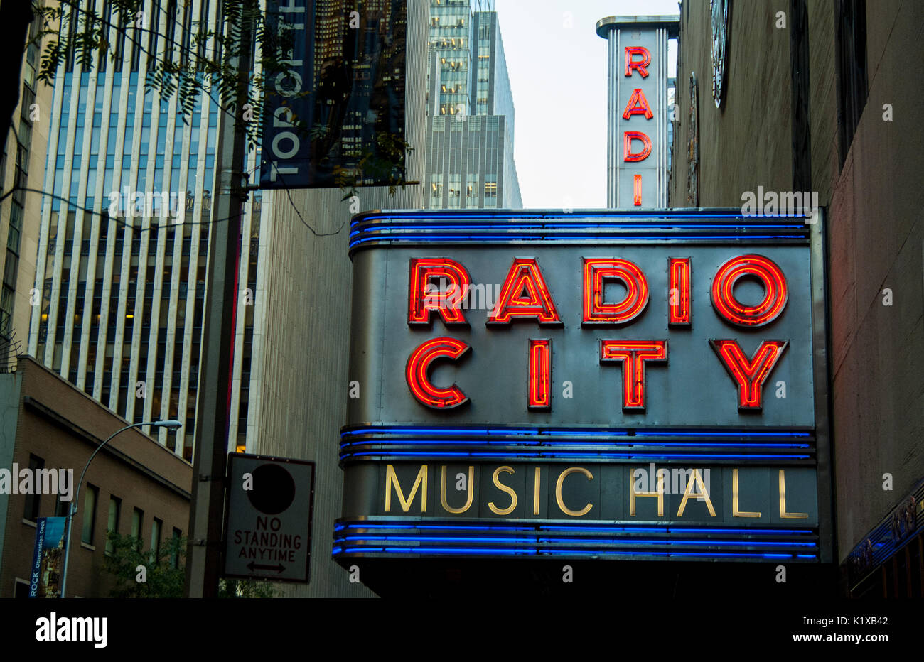 Radio City Music Hall sign Stock Photo - Alamy