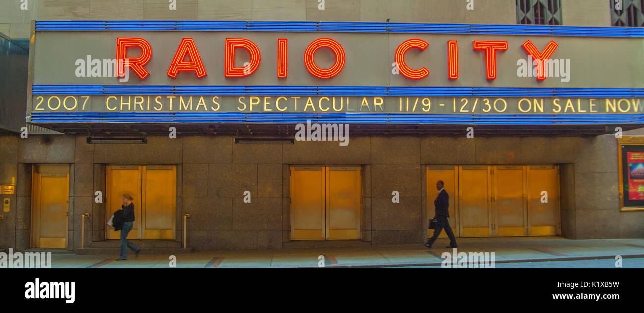 Radio City sign Stock Photo - Alamy
