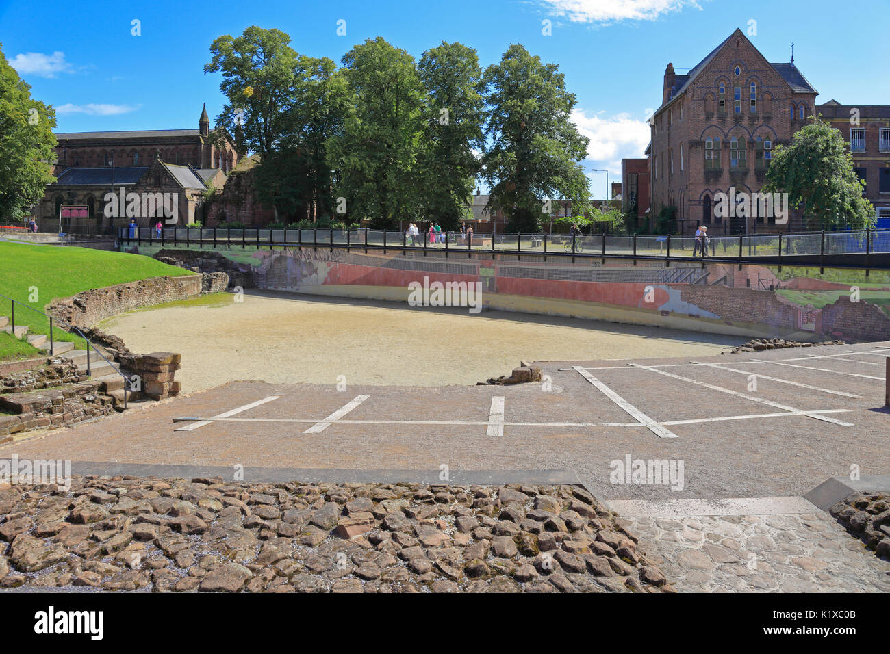 Roman amphitheatre, Chester, Cheshire, England, UK Stock Photo - Alamy