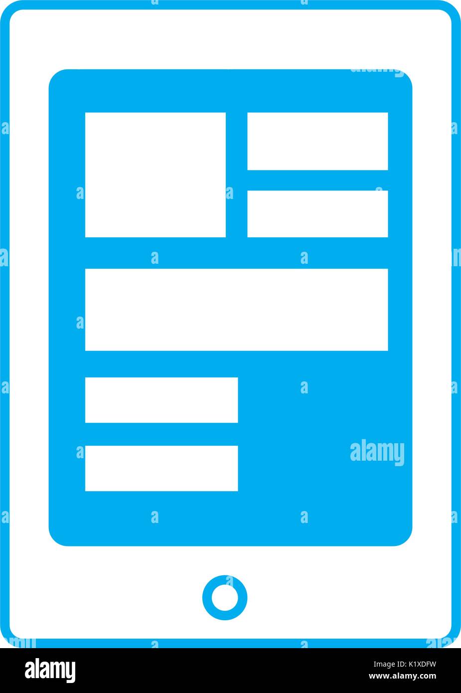 Digital tablet food service order Stock Vector Images - Alamy