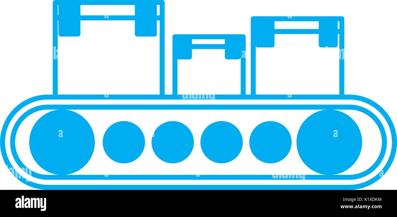 Shipping Boxes Conveyor Cartoons