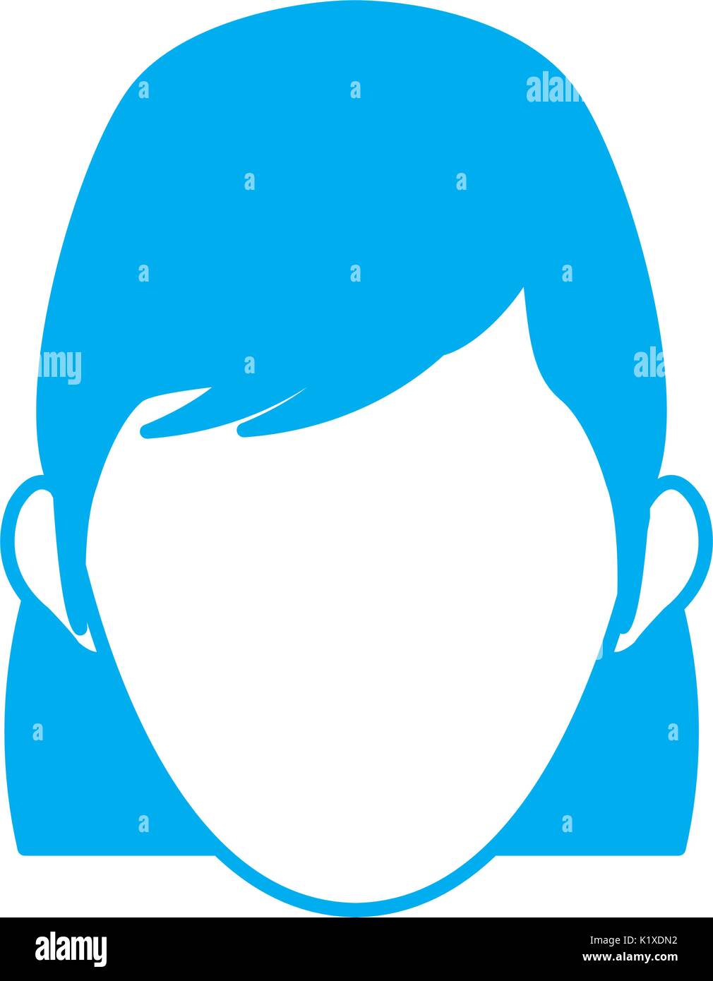 character woman head person image contour Stock Vector Image & Art - Alamy