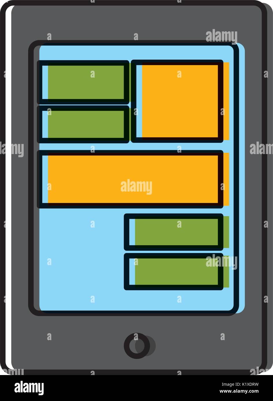 digital tablet pc delivery order service technology Stock Vector Image ...