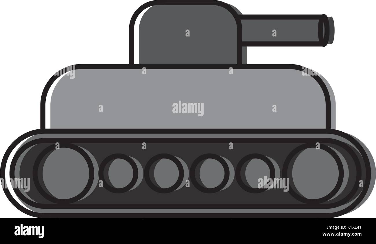 world war battle tank aiming cannon to side Stock Vector Image & Art ...