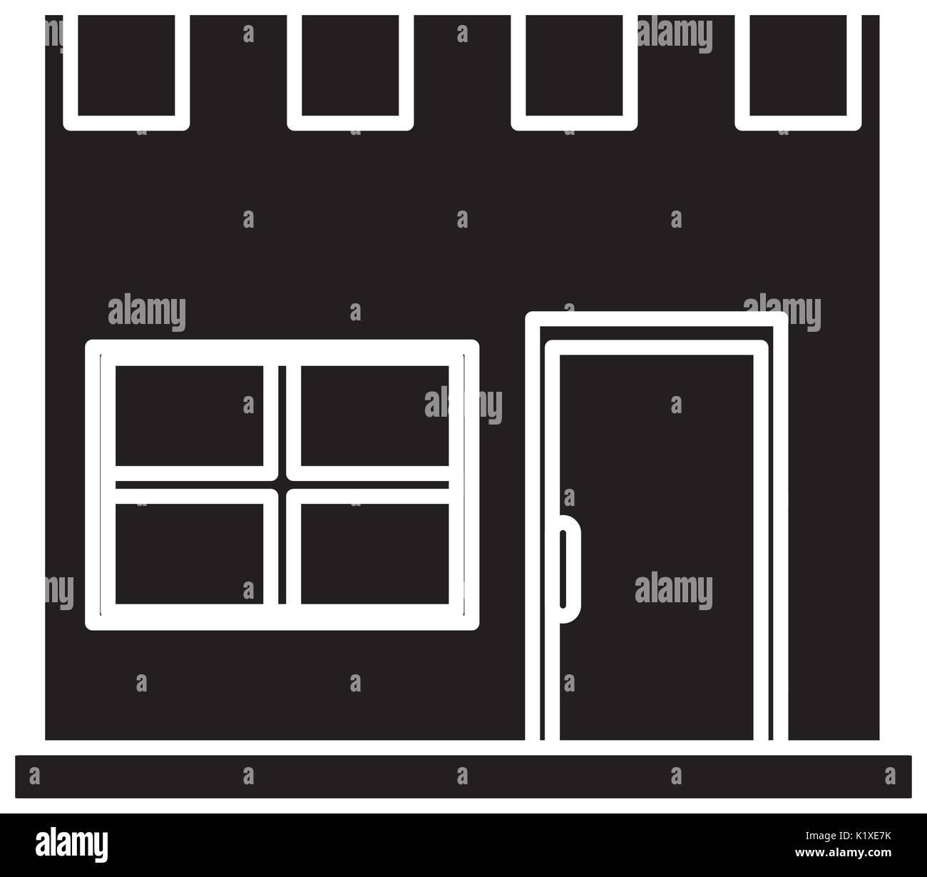 storefront building shop facade front view Stock Vector Image & Art - Alamy