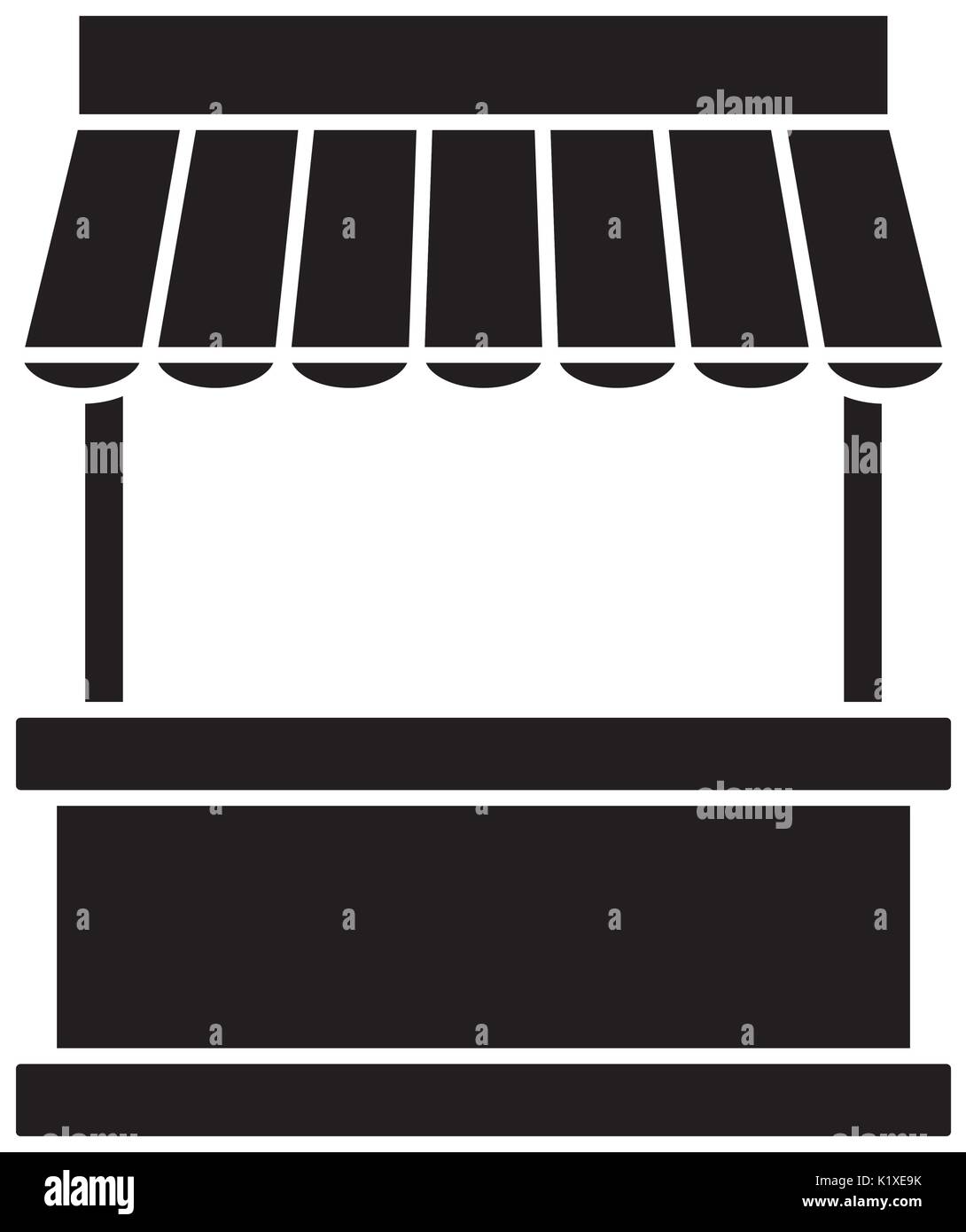 empty stand stall template store and marketing advertisement sale Stock ...