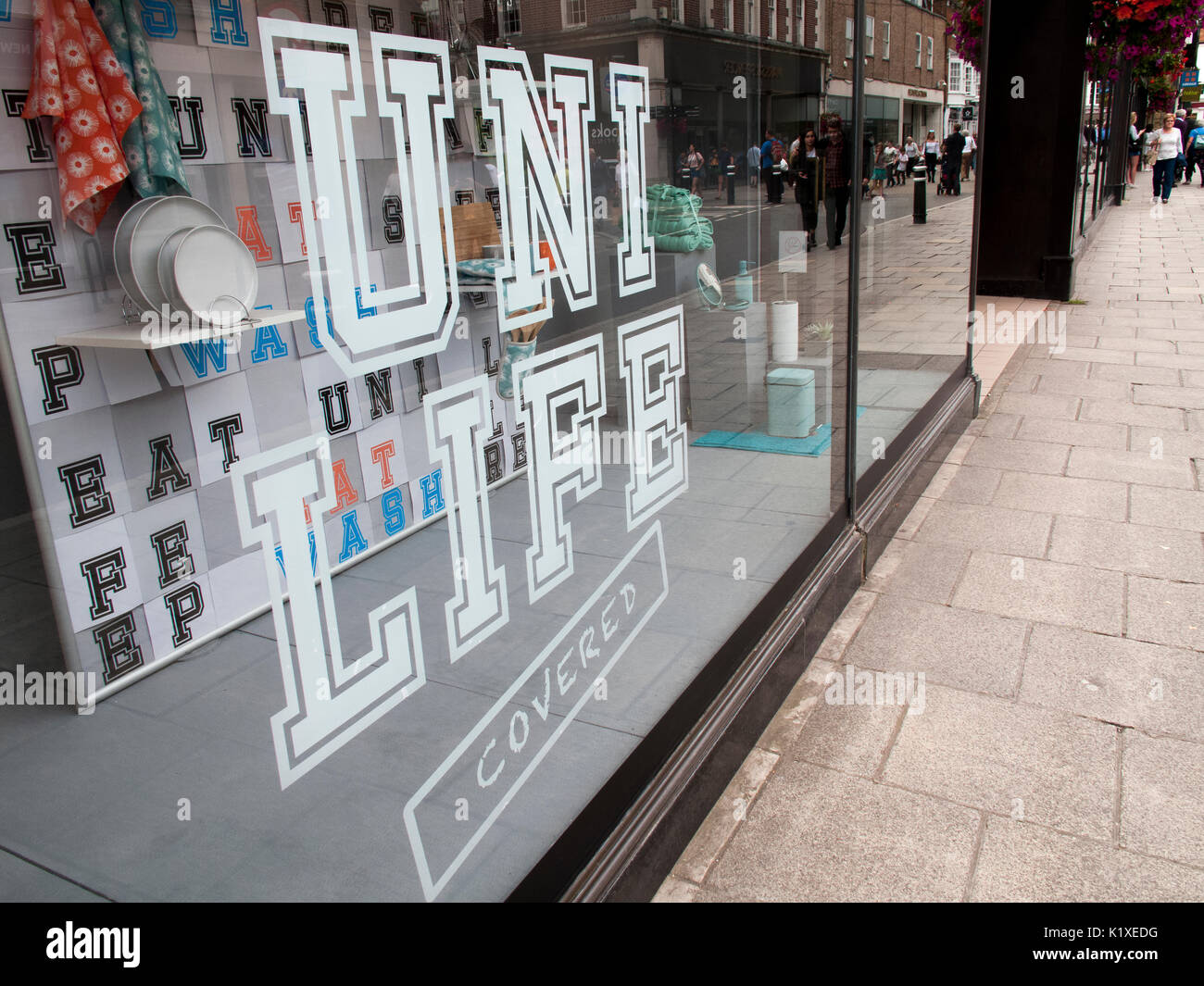 Debenhams Department store Uni Life Covered window display advertising ...