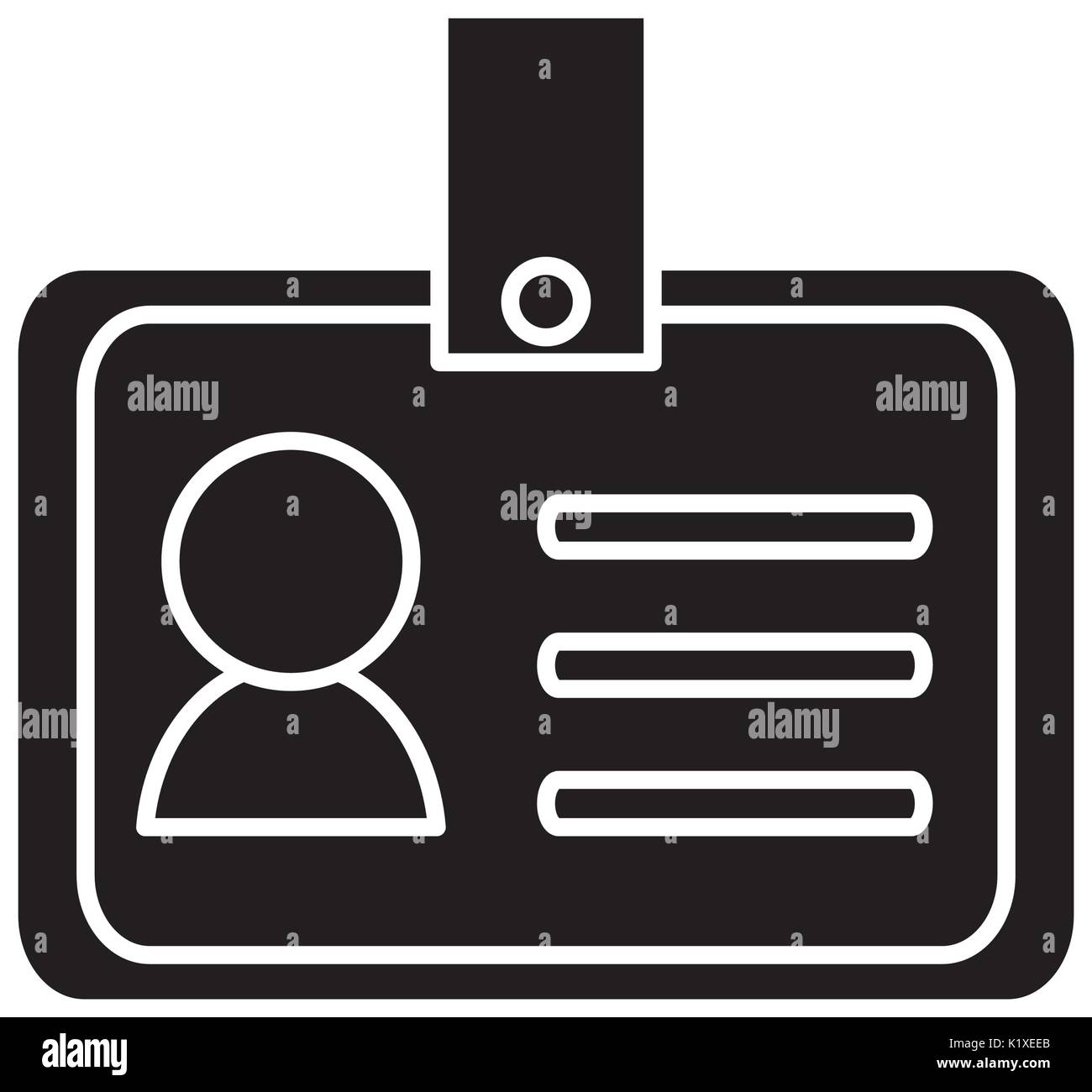 id card corporate personal identity company icon Stock Vector Image ...
