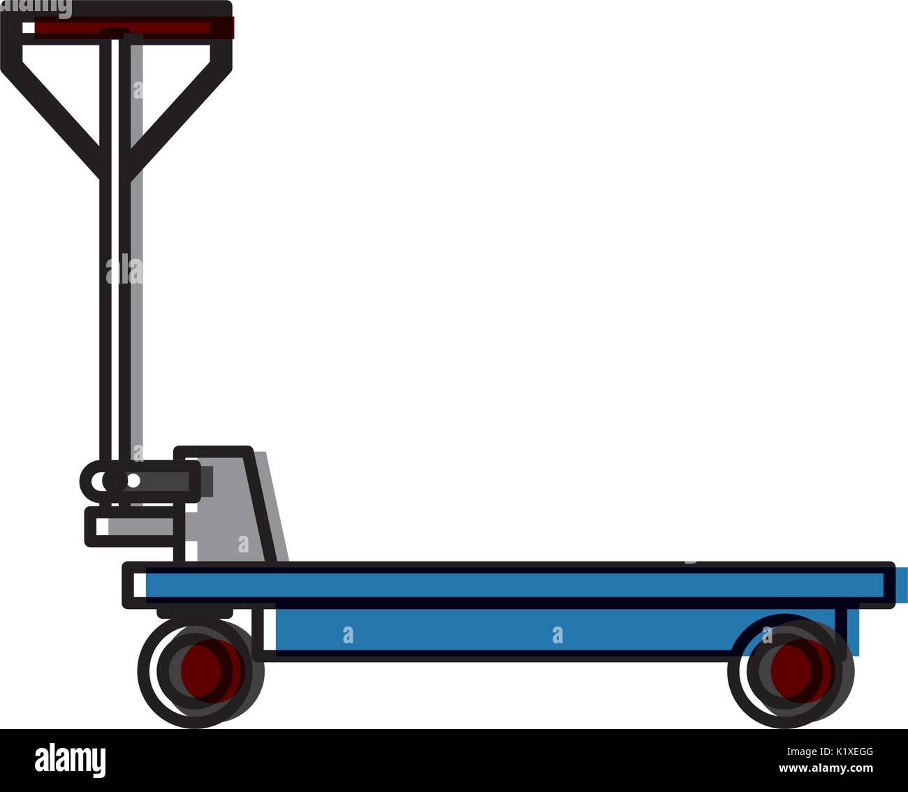 Platform trolley Stock Vector Images - Alamy