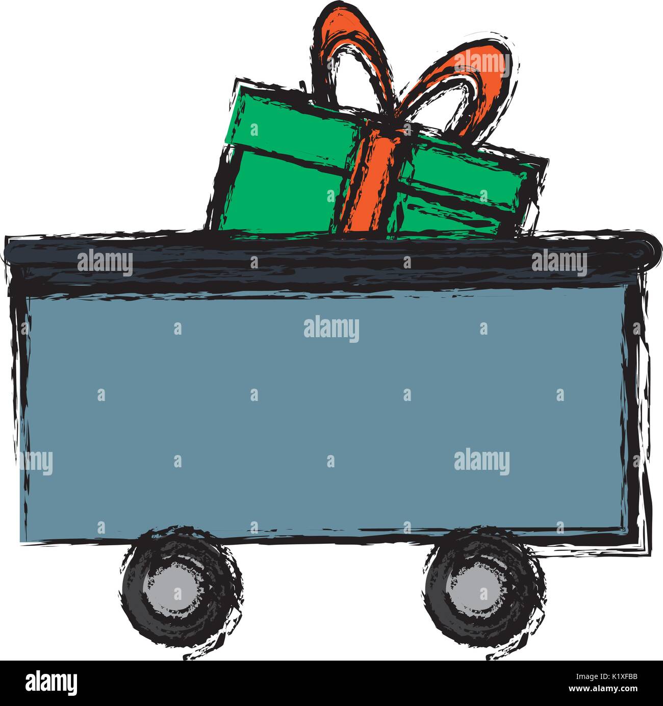 Box car train Stock Vector Images - Alamy