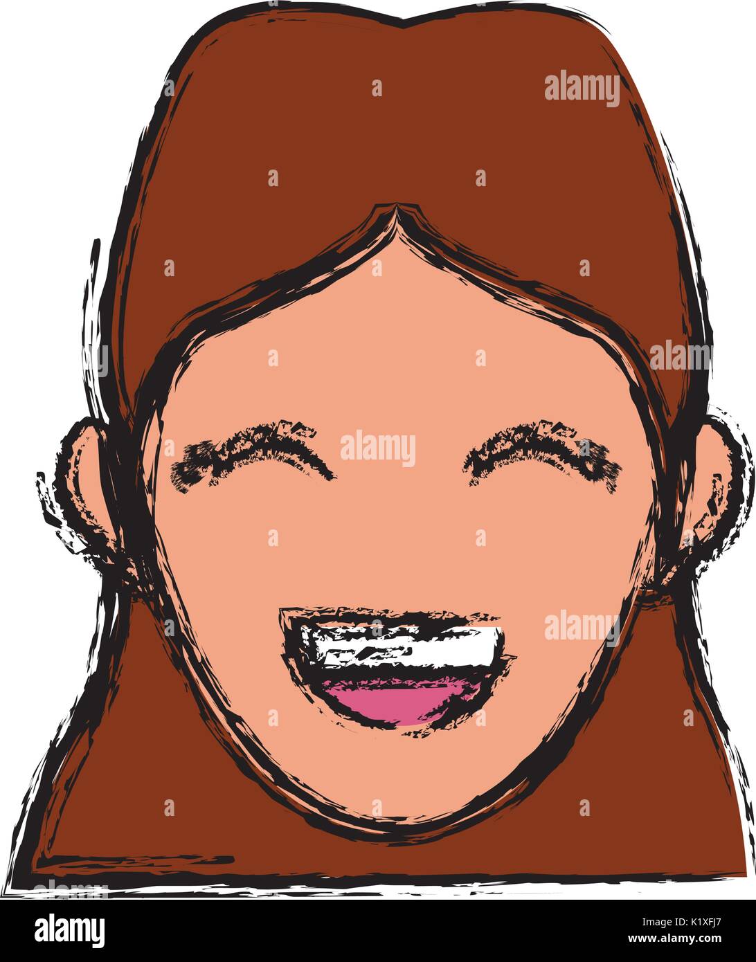 character woman head person profile image Stock Vector Image & Art - Alamy