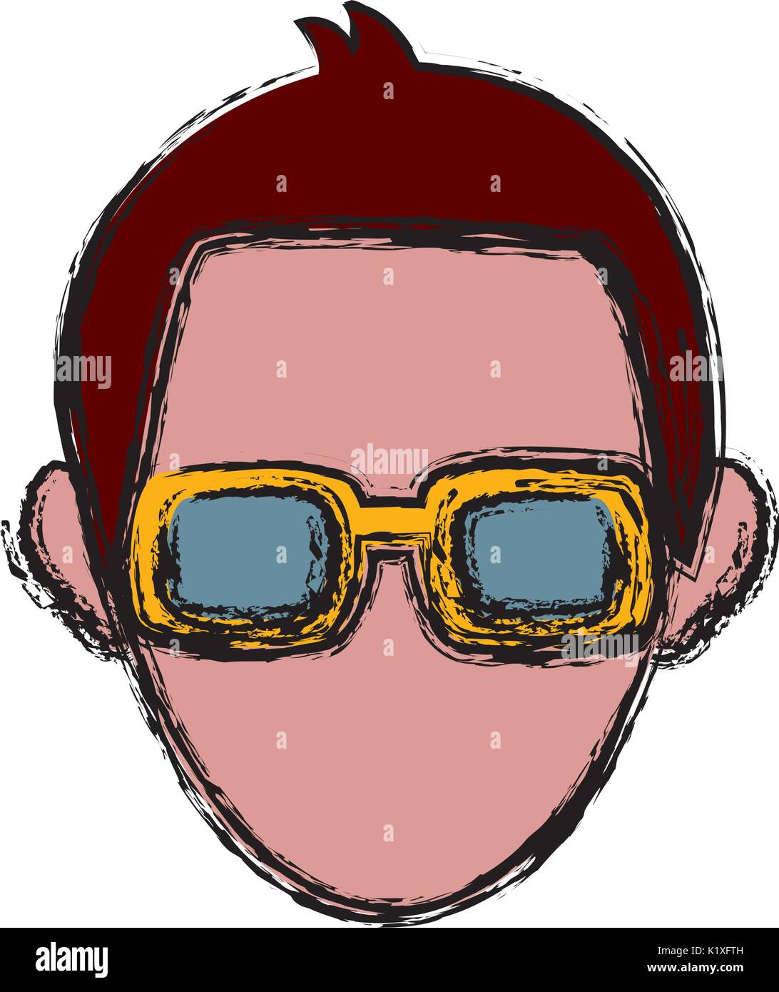 man face character people employee profile Stock Vector Image & Art - Alamy