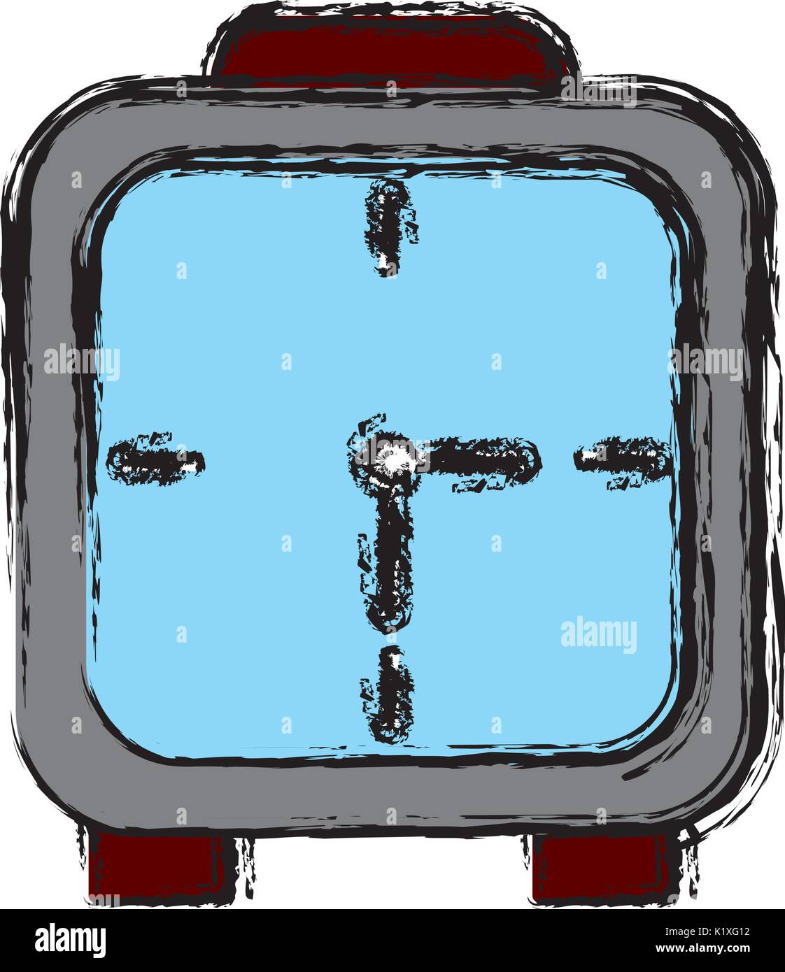 wall clock square deadline dial graphic Stock Vector Image & Art - Alamy