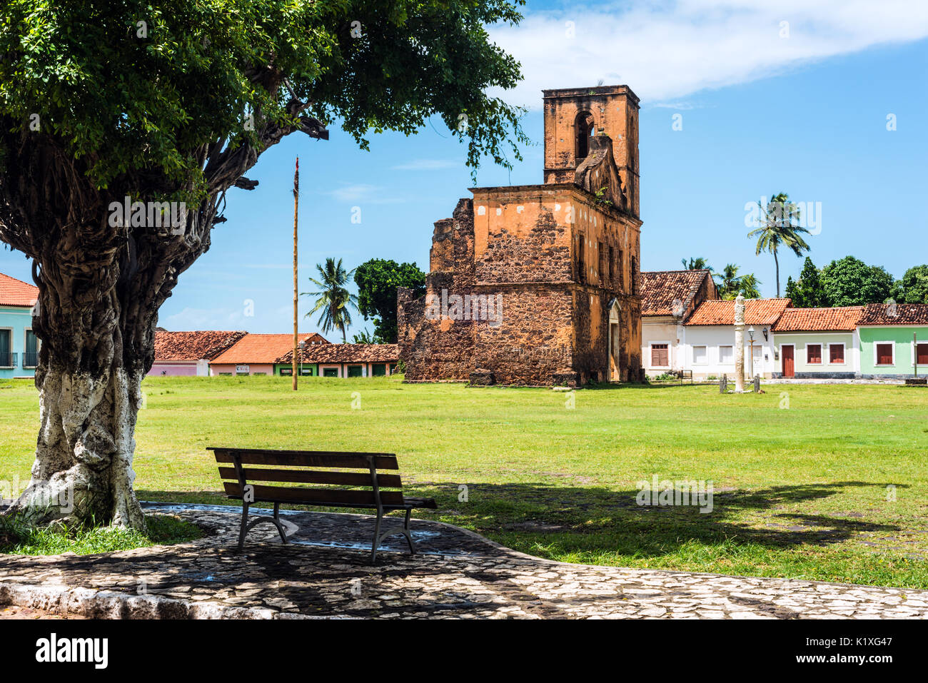 Iconic views of Brazil: Matriz Church ruins in the historic city of ...