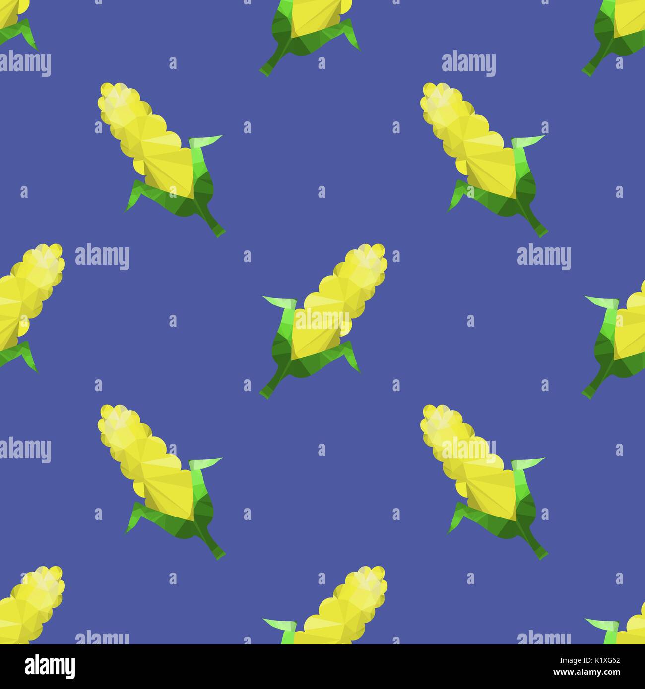 Yellow Corn Seamless Pattern Stock Vector Image & Art - Alamy