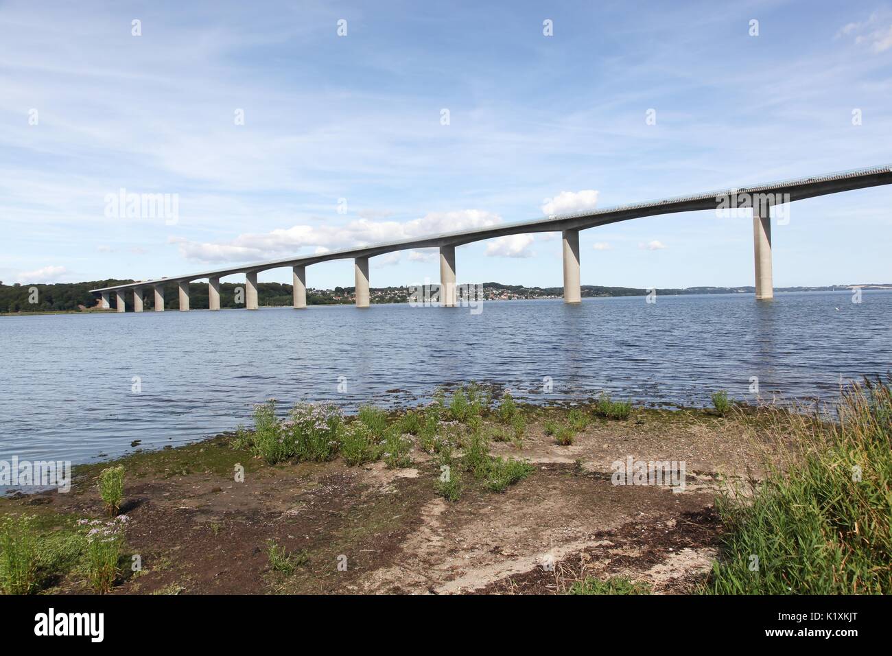 The Vejle fjord bridge in Denmark Stock Photo - Alamy